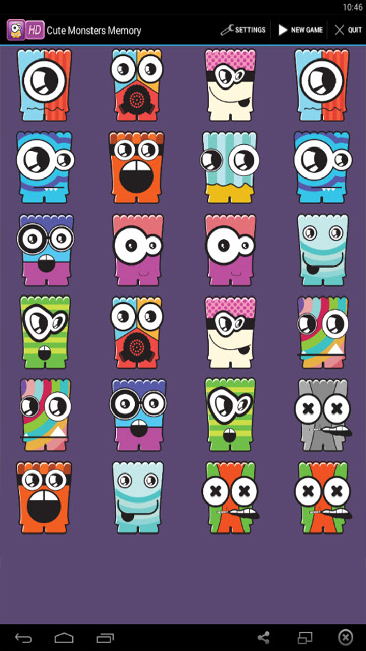 Cute Monsters Memory Game - App on Amazon Appstore