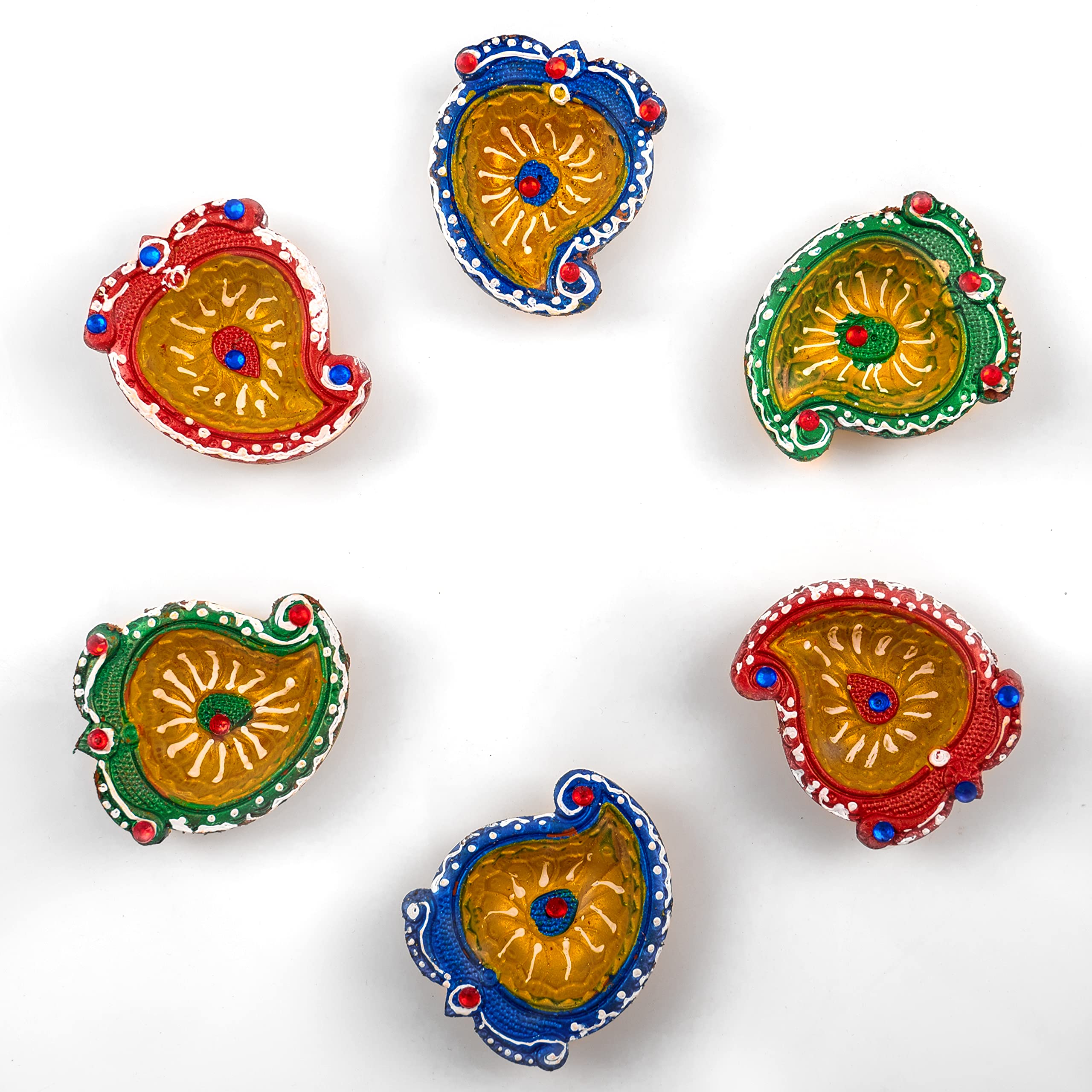 Amazon.com: Earthen Diya Handmade Clay Terracotta Diwali Diya Tea Light ...