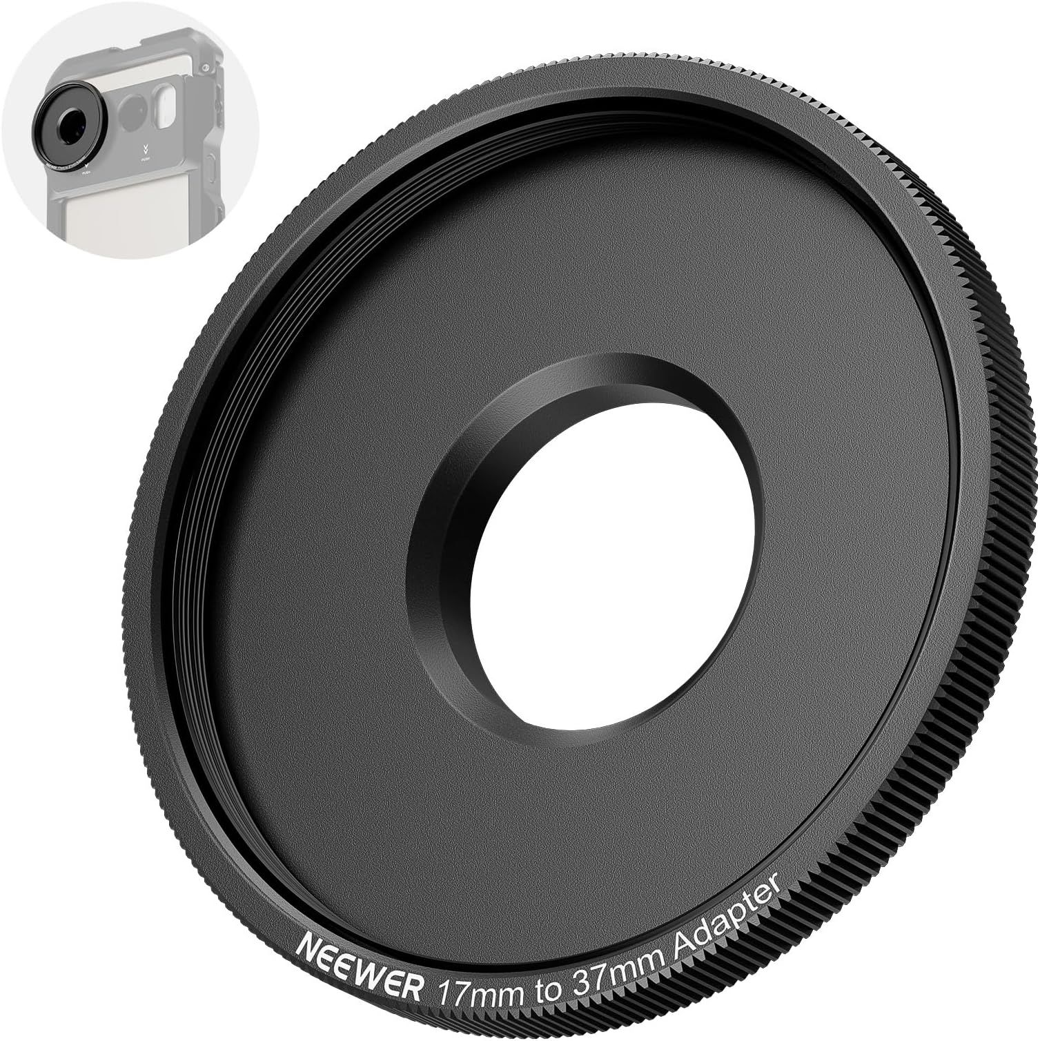Amazon.com: NEEWER 17mm to 37mm Lens Filter Adapter Ring, Compatible ...