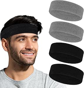 Amazon.com: HJZHII 4PCS Sweat Band for Men Women, Sweatbands Sport ...