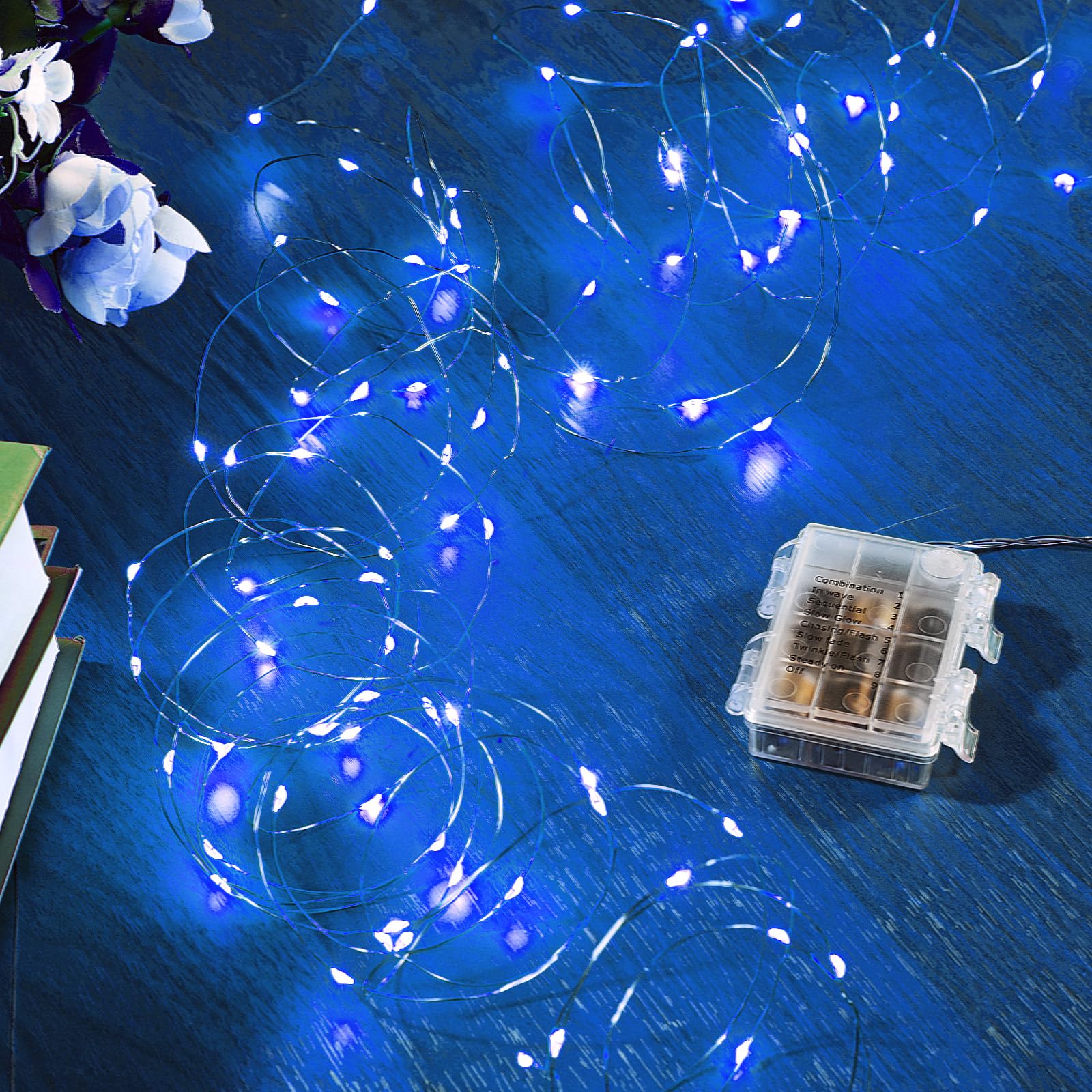 Amazon.com: Ariceleo 4 Pack 16.4 Ft. Battery Operated Outdoor String ...