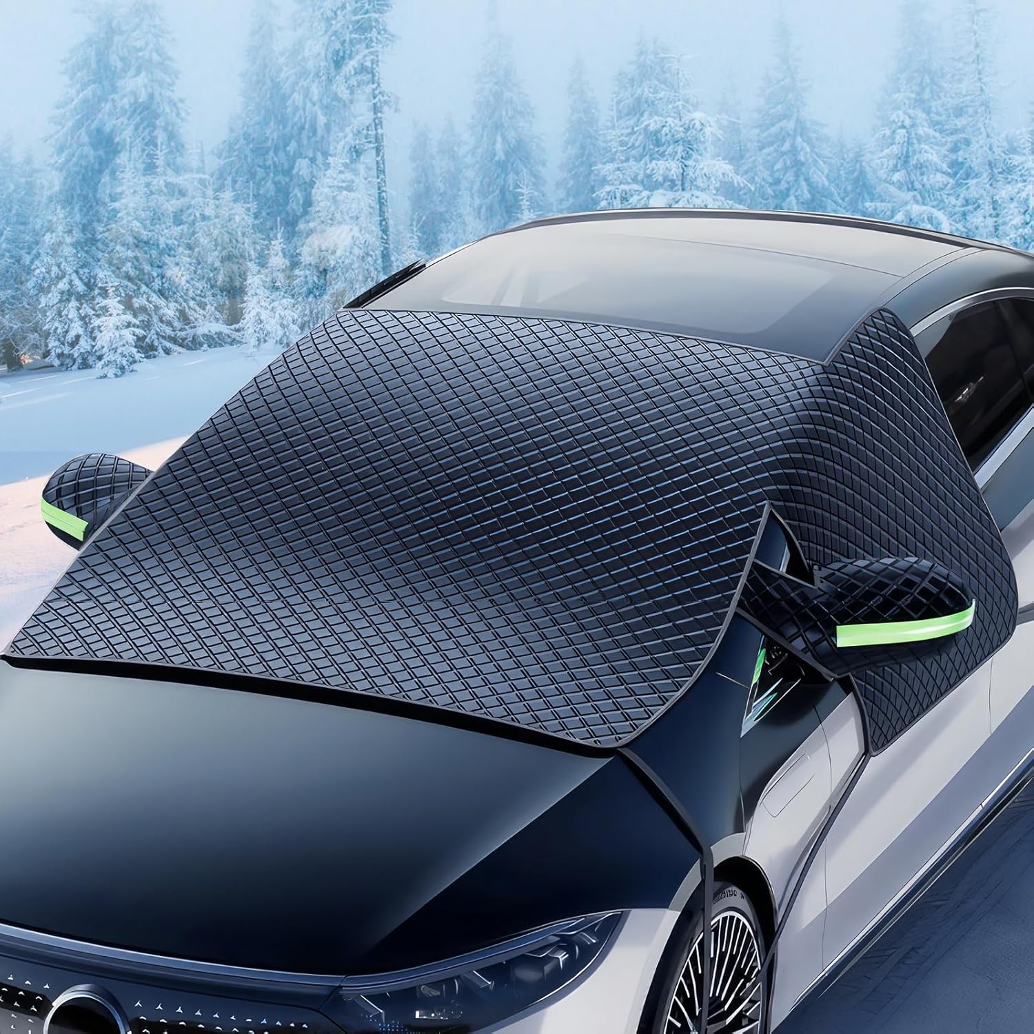 Amazon.co.jp: 【2025新登場】Akitsuba フロントガラス保護カバー 保護カバー 四季対応 フロントガラス凍結防止 フロントガラス凍結防止シート 車用凍結防止カバー 6本 ...