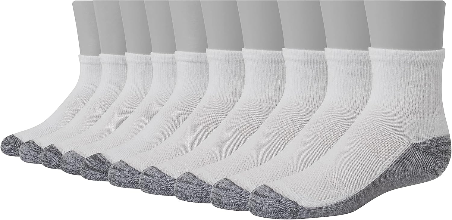 Amazon.com: Hanes Boys Ultimate Ankle And No Show Performance Sport ...