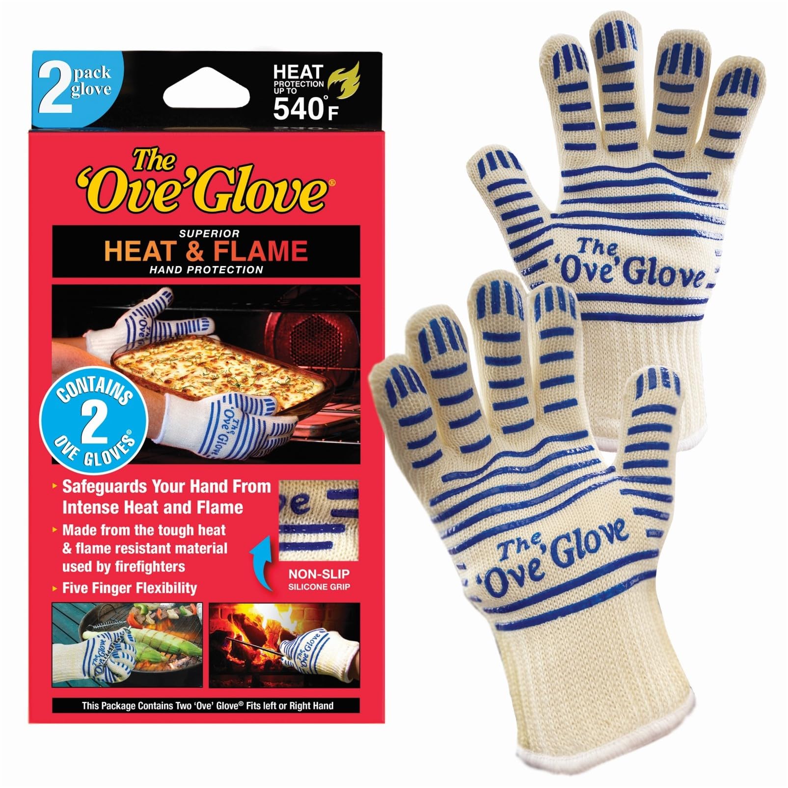 Amazon.com : The Ove Glove - Superior HEAT & FLAME Hand Protection - 2 ...
