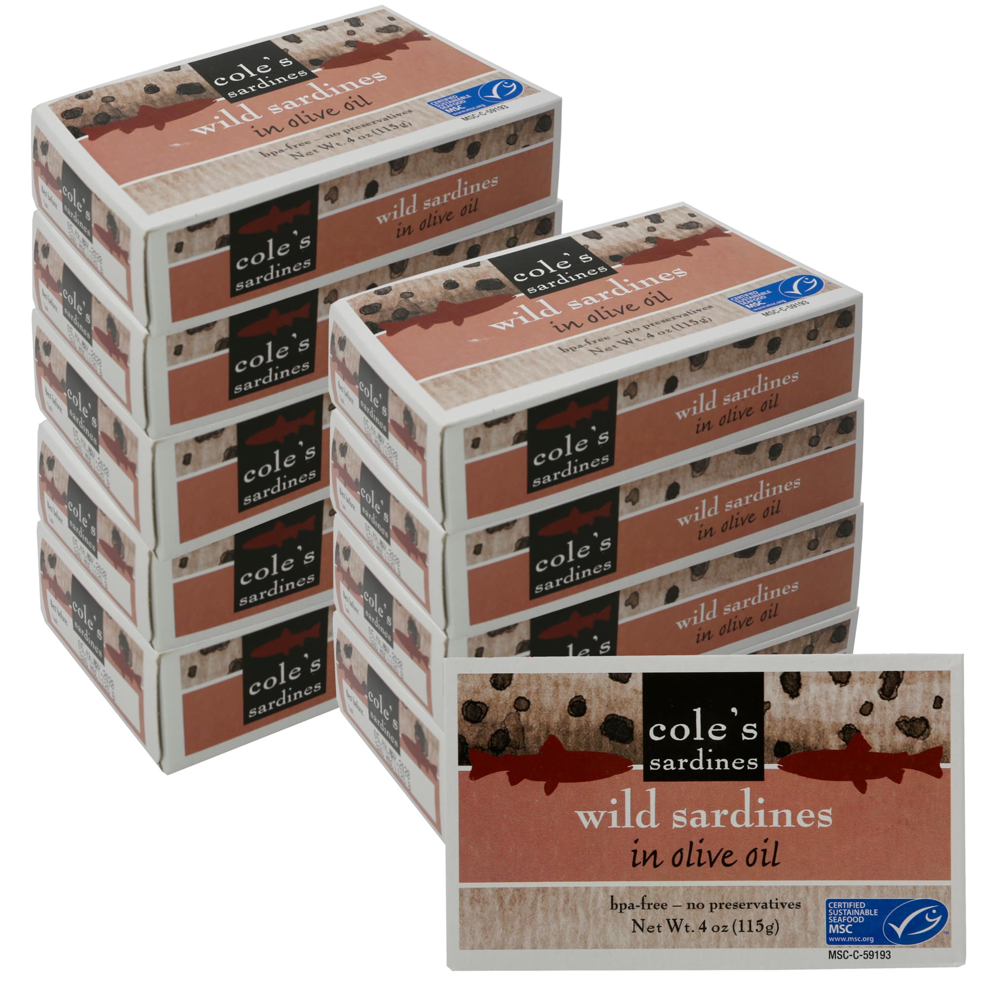 Amazon.com: COLE'S - Wild Caught Sardines in Olive Oil | High in ...