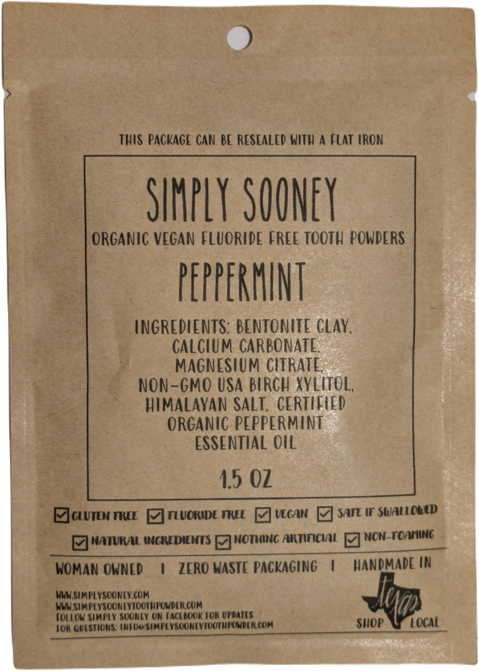 Amazon.com : Zero Waste up to 6 Month Supply Organic Vegan Fluoride ...