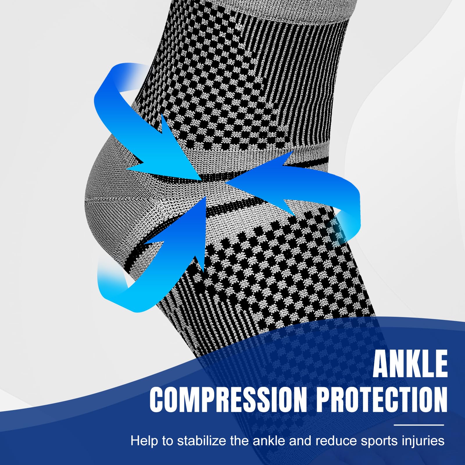 Snapklik.com : PAPLUS Ankle Brace Compression Socks For Men And Women(6 ...