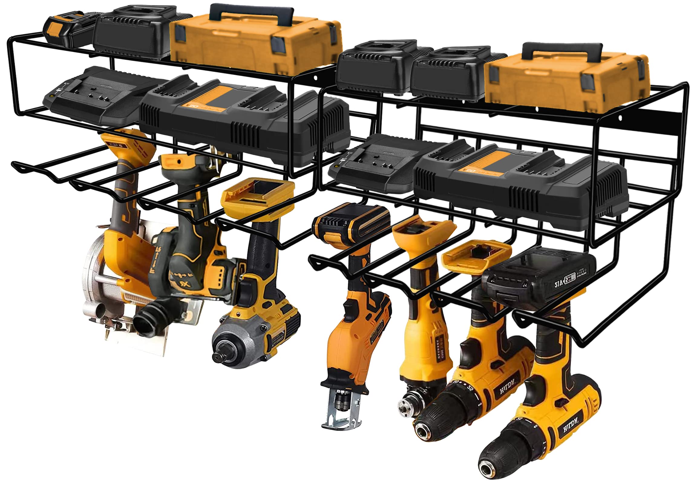 Amazon.com: LULARINE 2 in 1 Large Power Tool Organizer Drill Holder ...