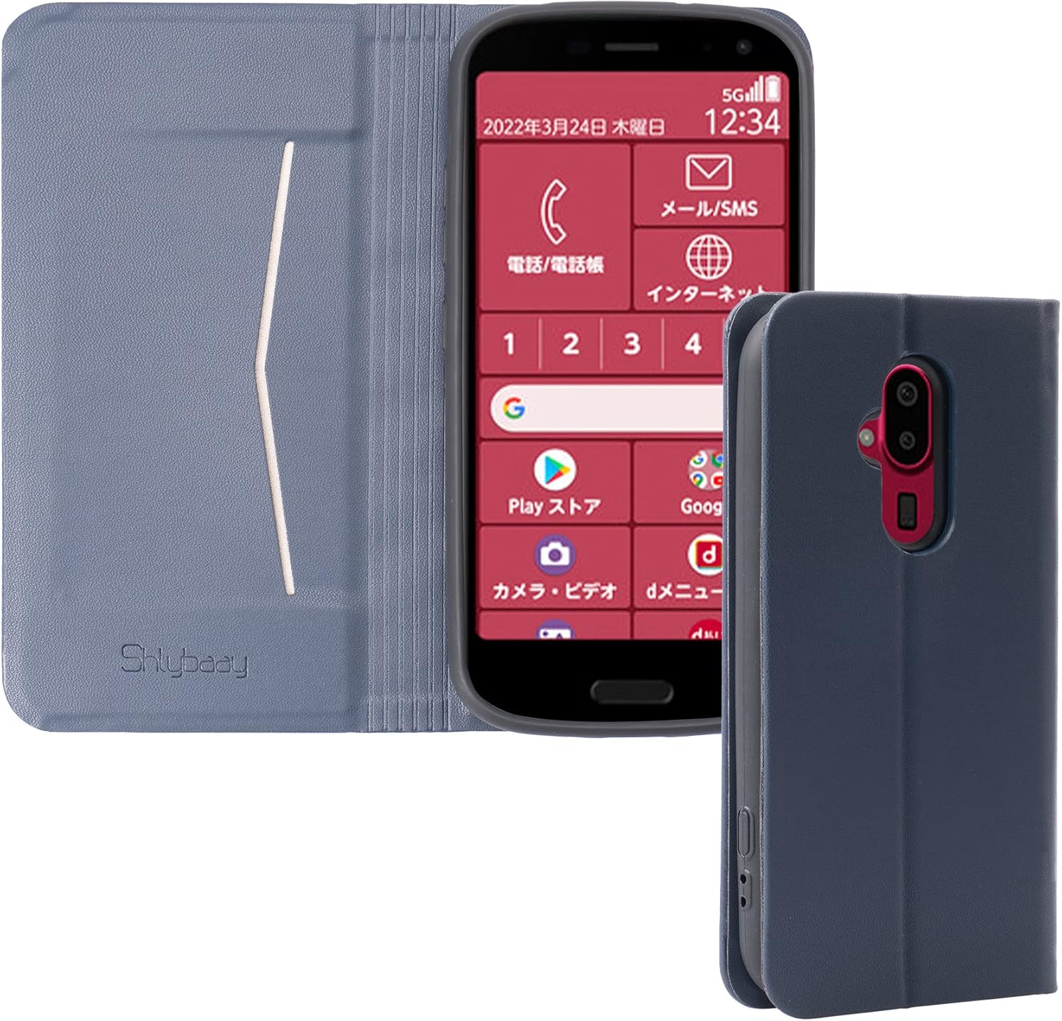 Amazon.co.jp: らくらくスマートフォン F-52B ケース 手帳型 らくらくスマートフォン f-52b カバー 手帳型 らくらくフォン F52B 手帳型 F-52b 財布型 スマホ ...