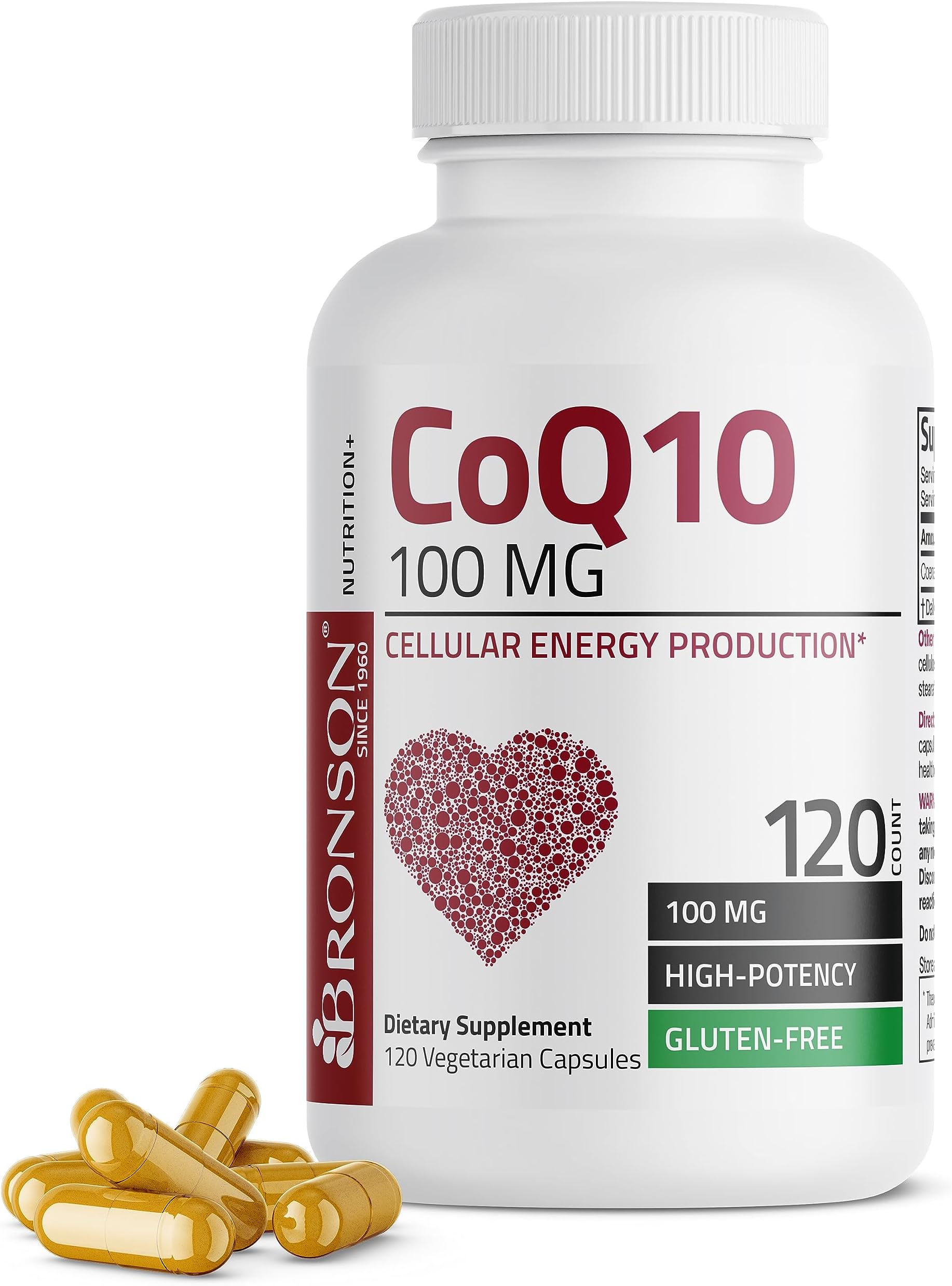 Amazon.com: Healthy Origins CoQ10 (Kaneka Q10) 100mg Softgels - Heart ...