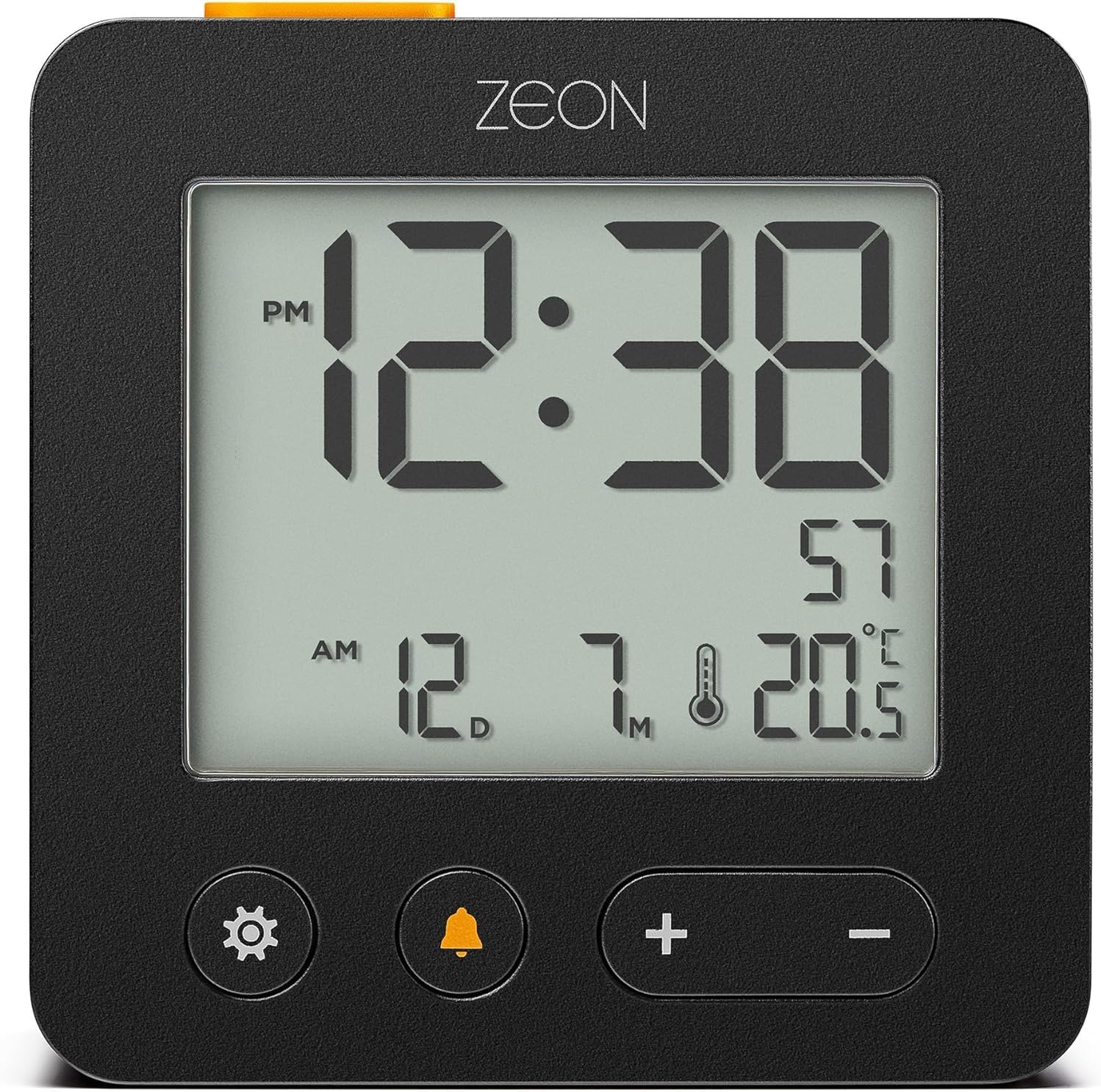 ZEON Digital Travel Alarm Clock with Positive LCD Display, Snooze and ...