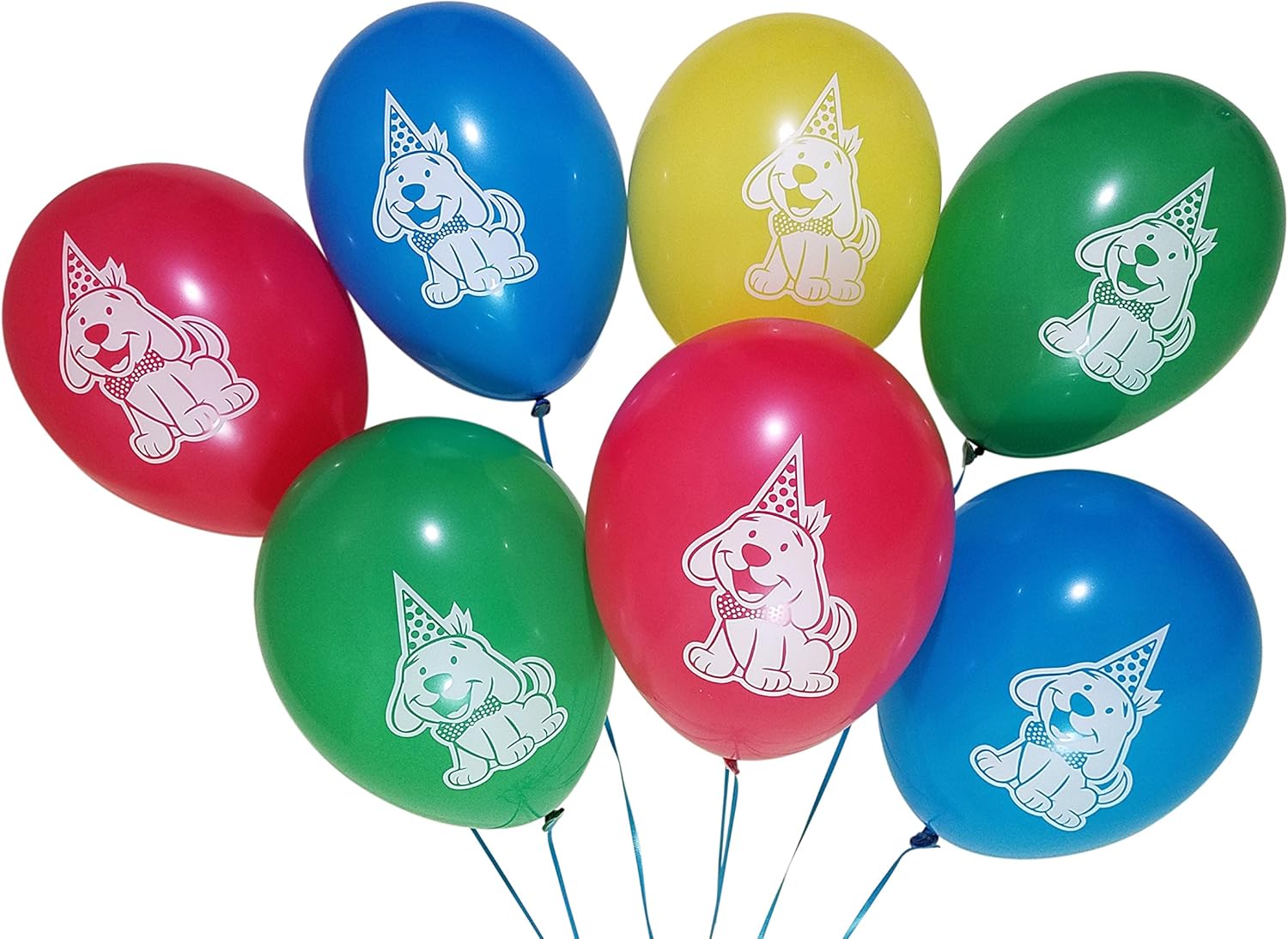 Amazon.com: Puppy Dog Birthday Party Balloons - 25 Pack - Red, Blue ...
