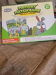 Amazon.com: Aizweb Alphabet Match Game,Memory Game,52 Pcs ABC Learning Letter Flash Cards for ...