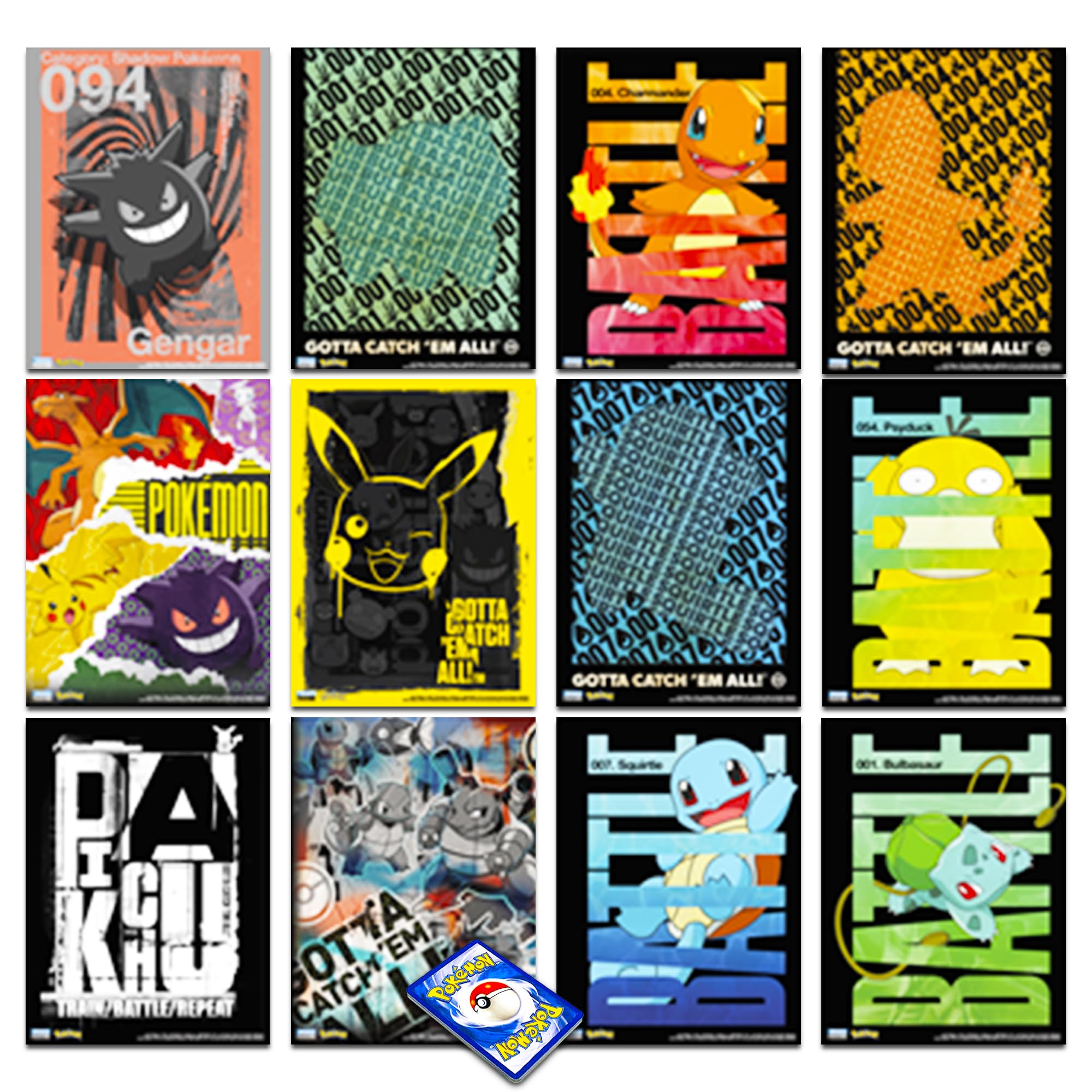 Amazon.com: Pokemon Poster Book Set 12 Posters Featuring Pikachu ...