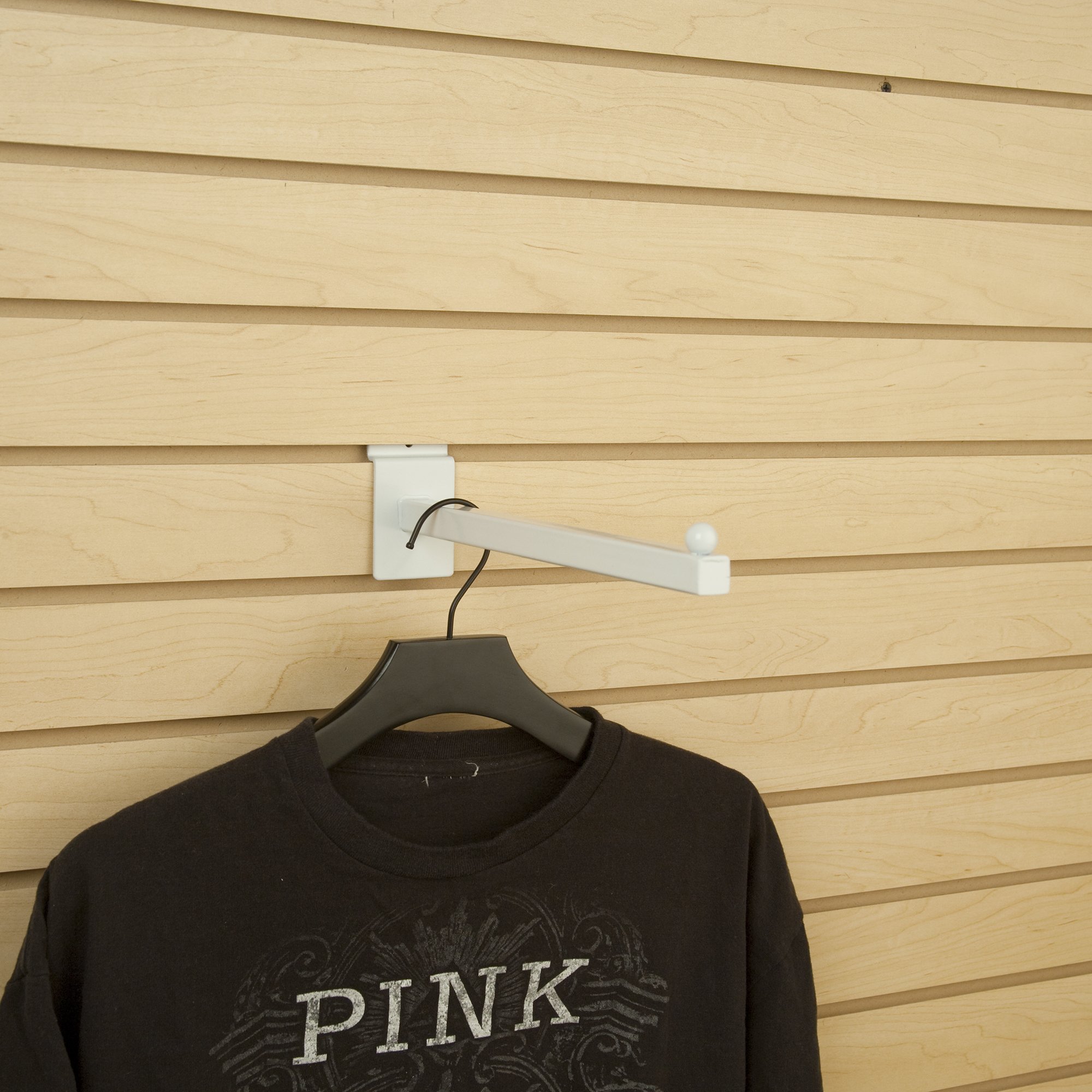 Only Garment Racks 12 White Slatwall Faceout Panels 12" White Slatwall ...