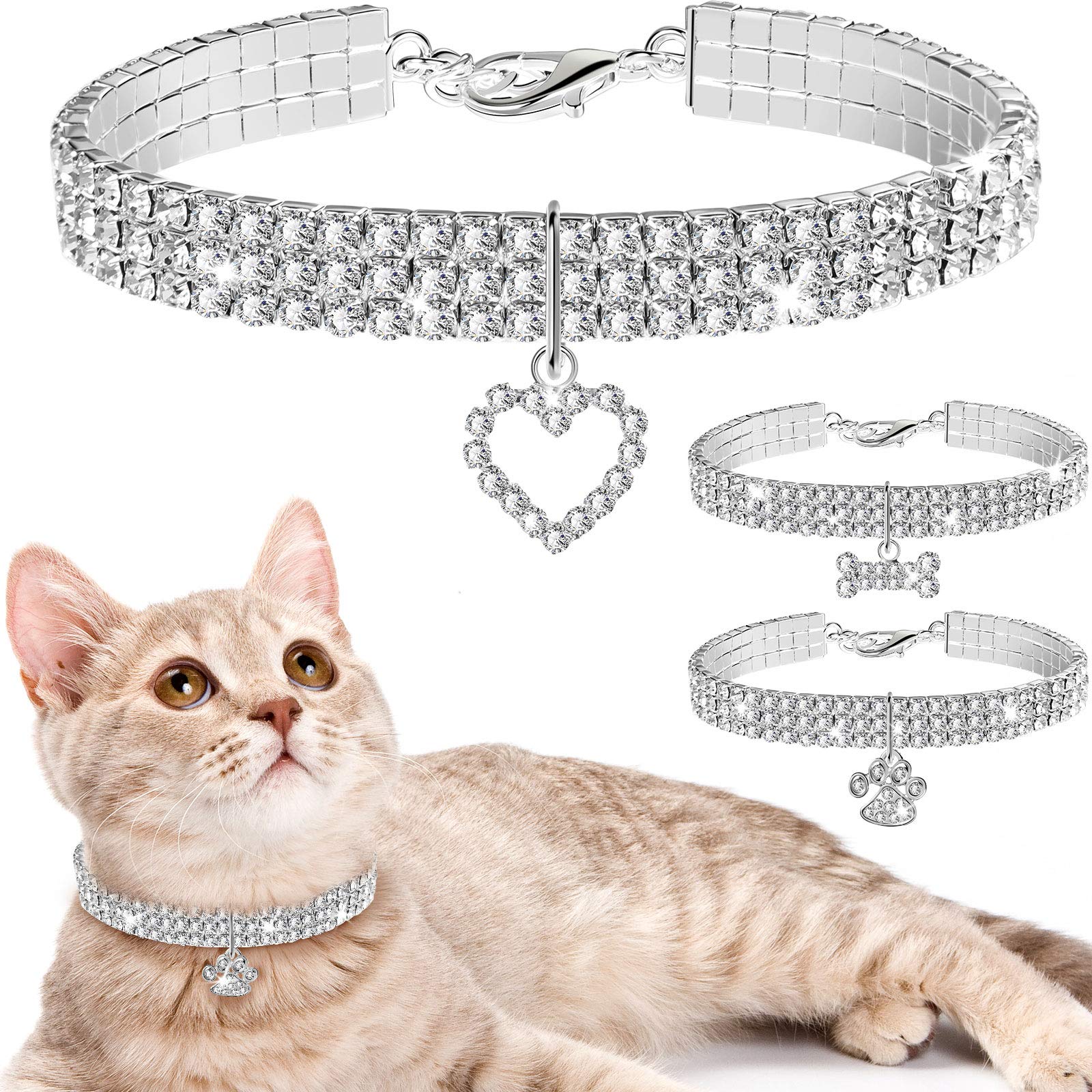 Blinged out cat collars online