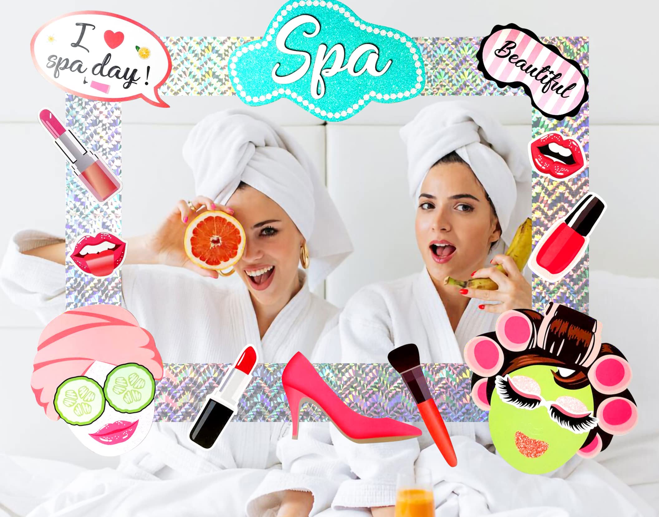 Spa Party Photo Booth Props Printables