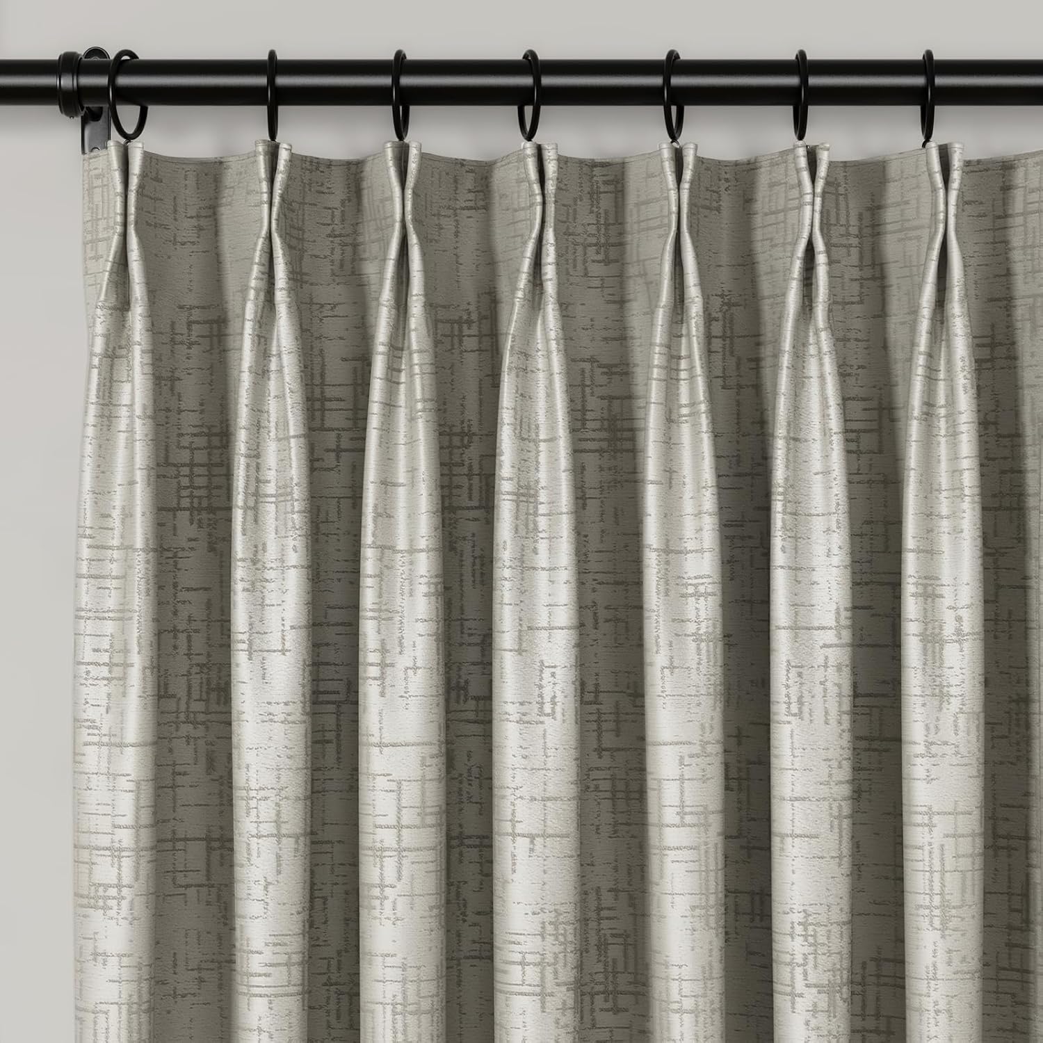 Amazon.com: ChadMade Light Blocking Curtain 84 Inches Length, Pinch ...