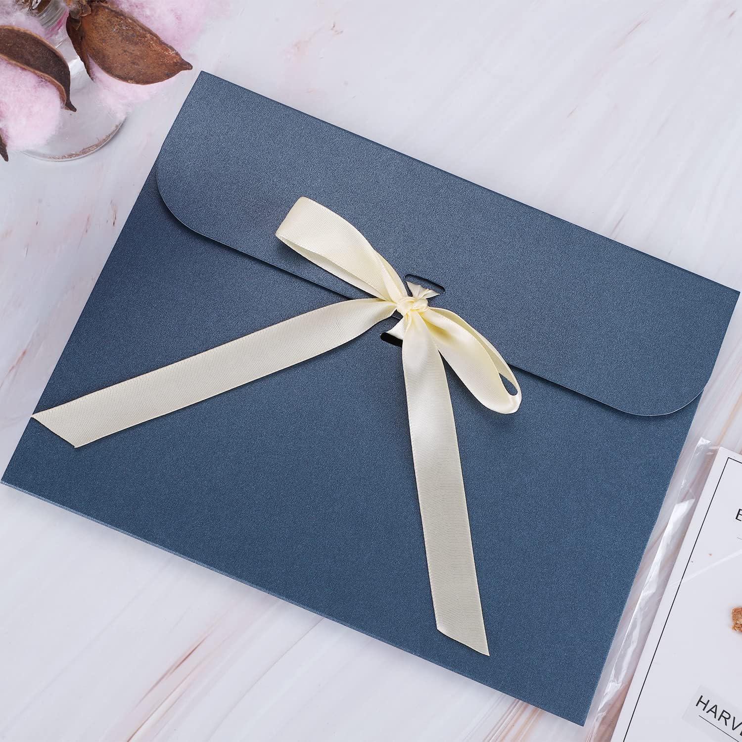 10 Pcs Gift Envelopes with Bow Ribbon 24 x 18cm Vintage Gift Voucher ...