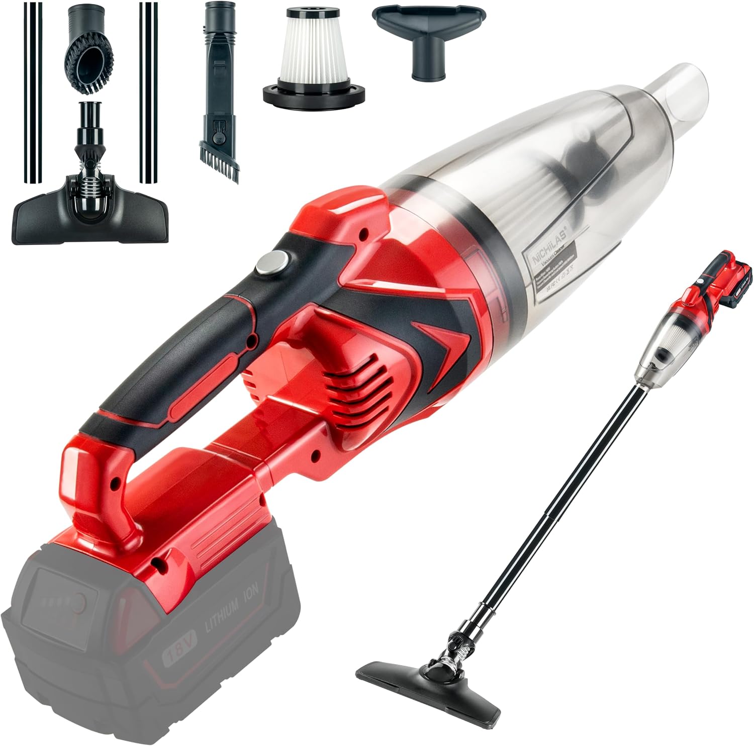Amazon.com - Nichilas Handheld Vacuum Cleaner, 10KPA Powerful ...