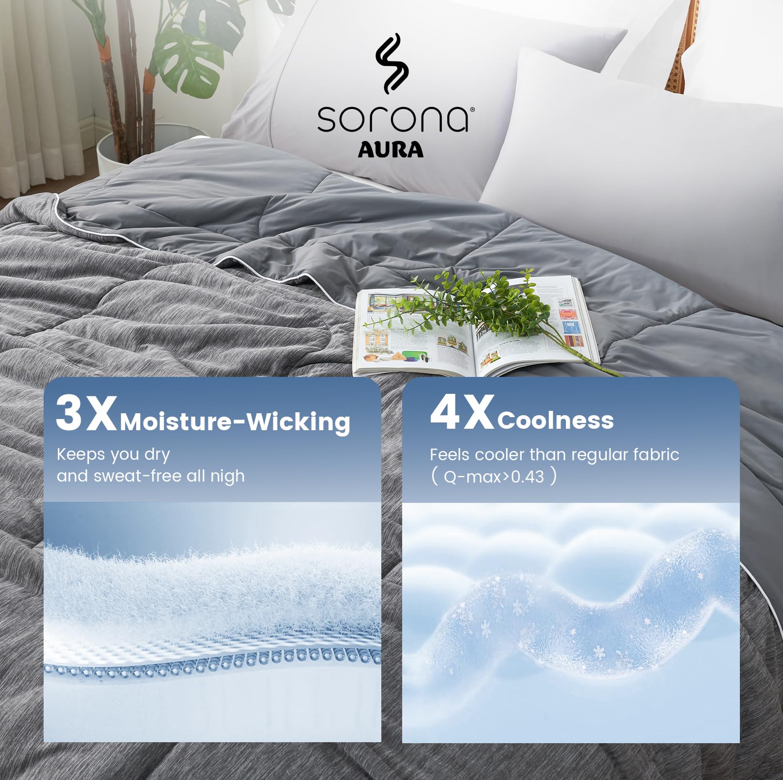 Snapklik.com : Amélie Home Cooling Comforter King Size, Reversible ...