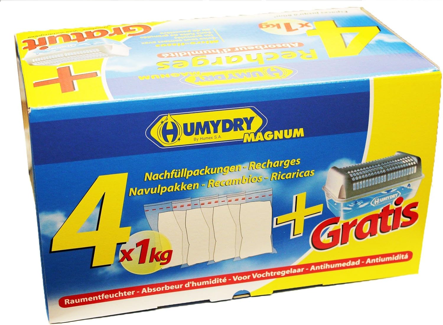 HUMYDRY - MAGNUM Luftentfeuchter + 4KG Granulat : Amazon.de: Küche ...