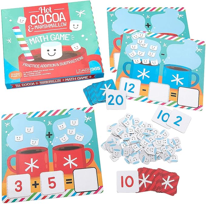 Amazon.com: Fun Express Addition & Subtraction Hot Cocoa & Marshmallow ...