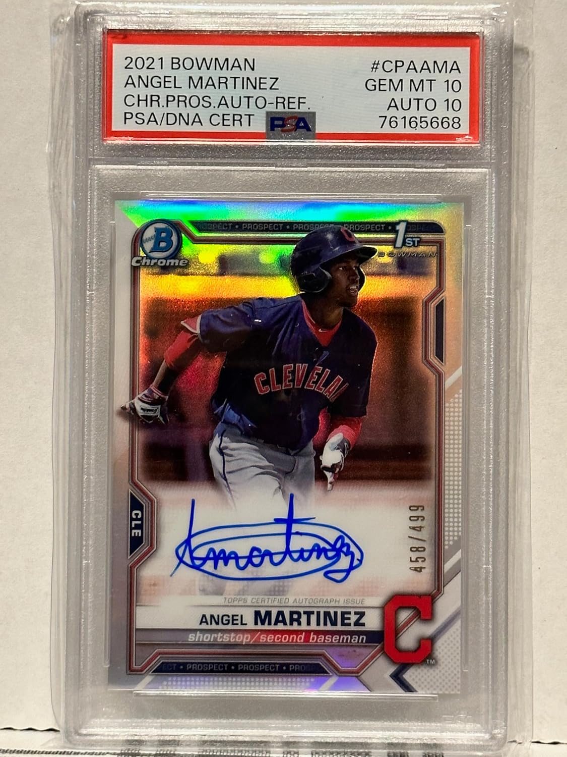 Amazon.com: Angel Martinez Autographed & Serial Numbered #458/499 1st ...