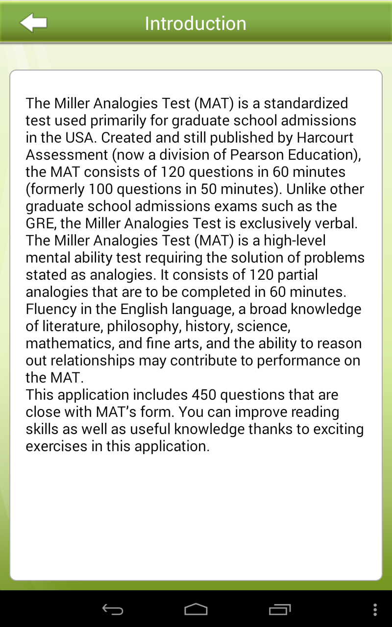 MAT Reading - App on Amazon Appstore