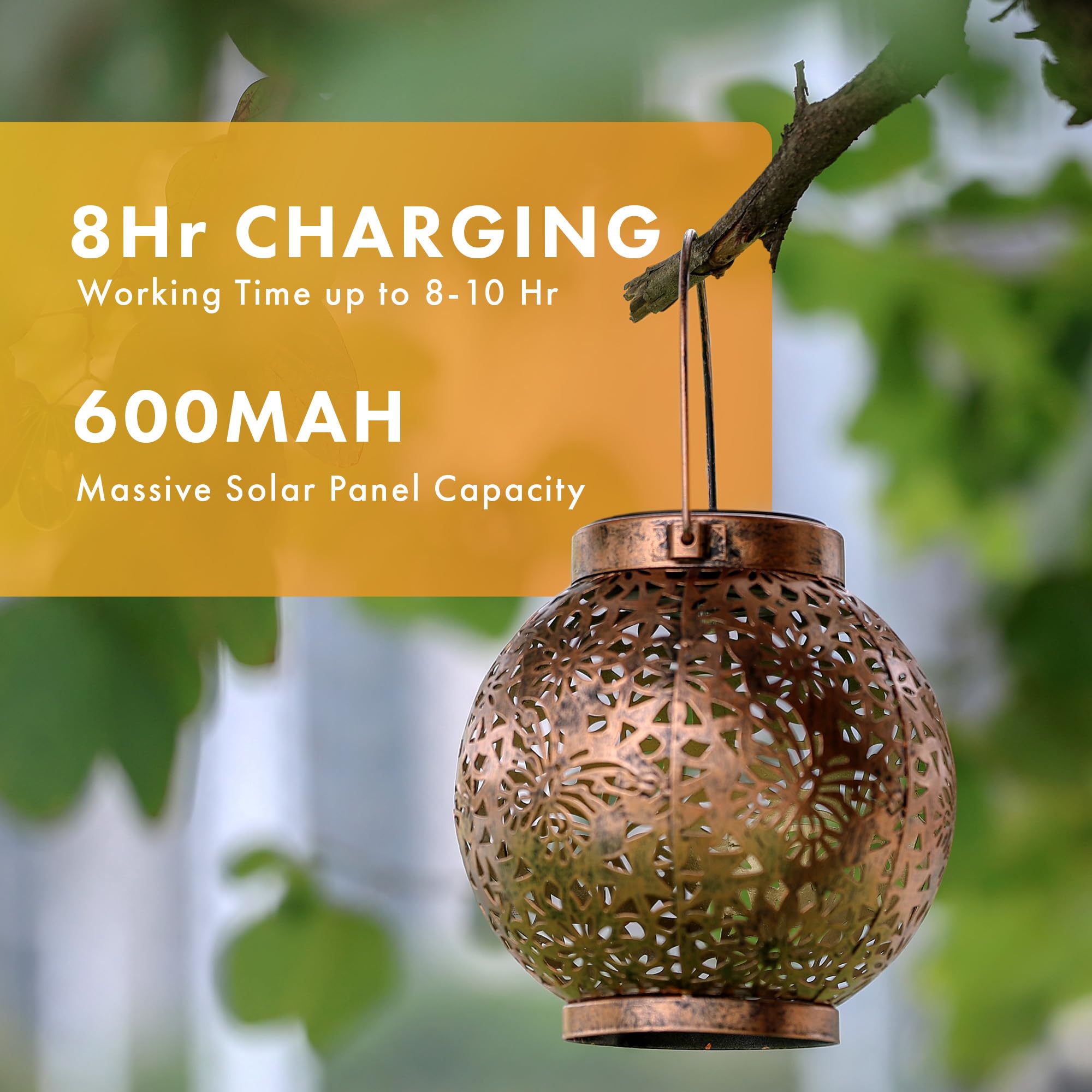 Snapklik.com : MAGGIFT 2 Pack Solar Lanterns Outdoor Waterproof Hanging ...