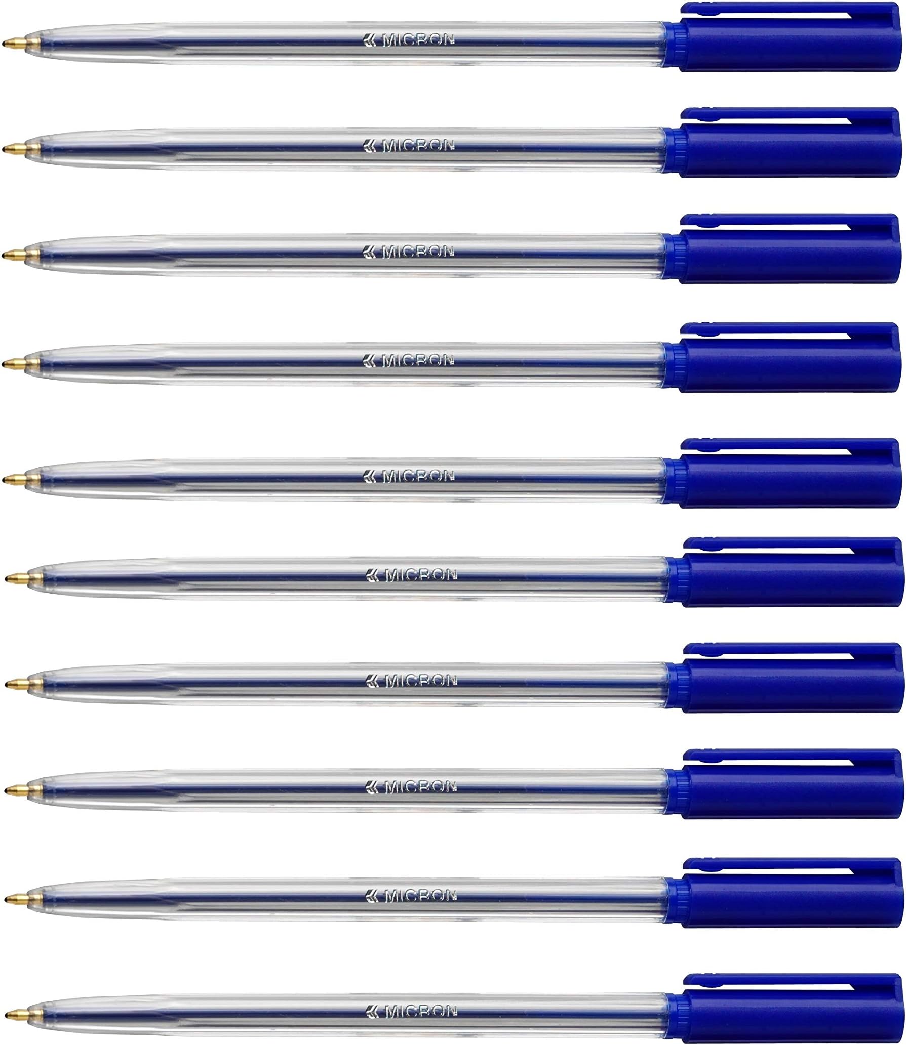 Micron Ballpoint Pens Black Biros 20 Boxed : Amazon.co.uk: Stationery ...