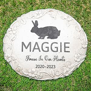 Rabbit Memorial Stone Personalized Personalized Rabbit Memorial Stone ...