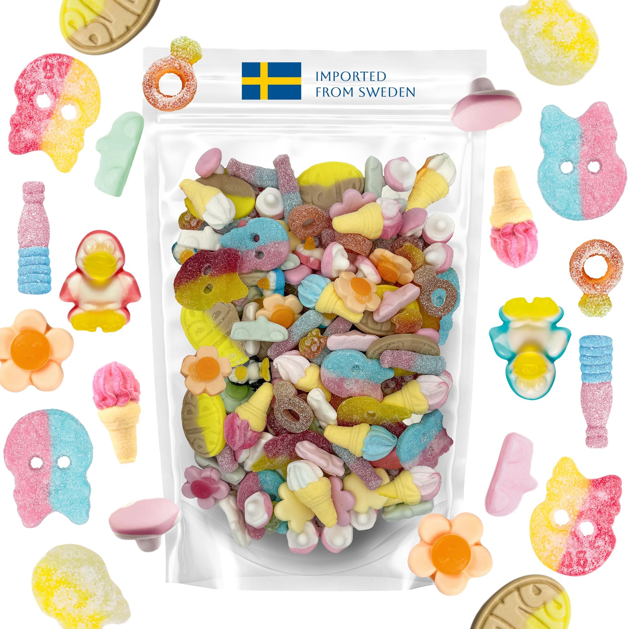 Amazon.com : Bubs Swedish Candy 0,5 lb, Swedish Candy Bubs Mix, Skulls ...