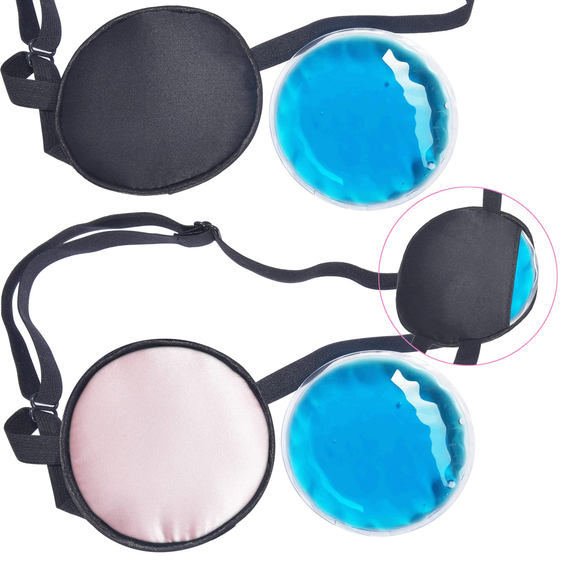 Amazon.com: Cooling Eye Patches for Puffy Eyes, Pure Silk Ice Eye Patch ...