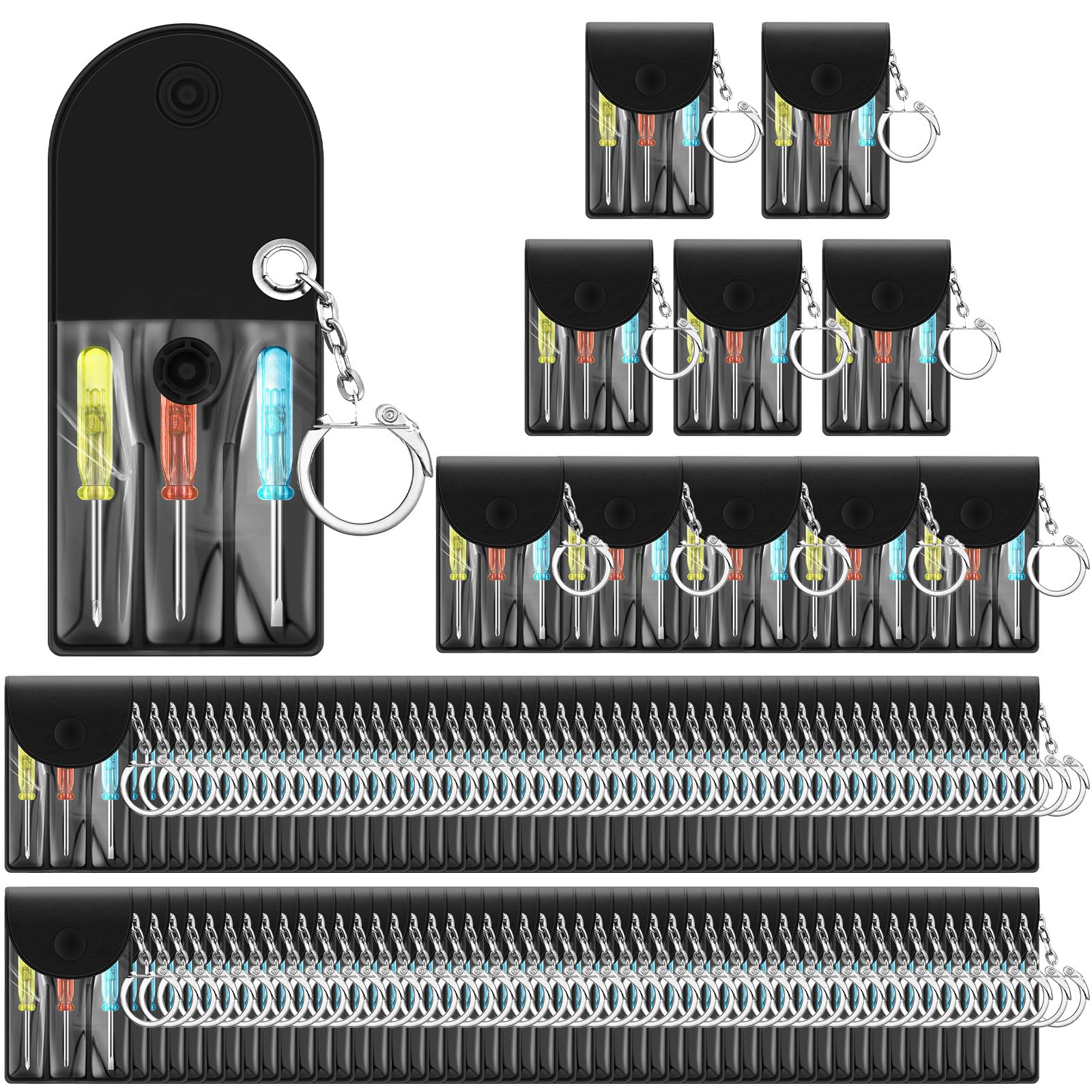 Snapklik.com : Jutom 110 Set Mini Screwdriver Keychain Set Bulk ...