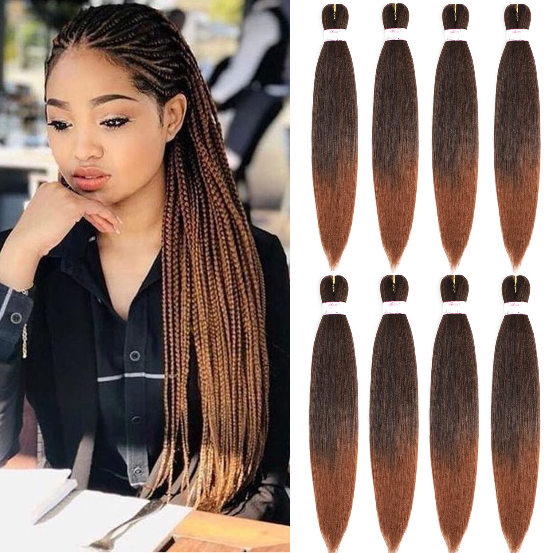 Pre Stretched Braiding Hair 30 Inch Packs Prestretched Braiding Hair