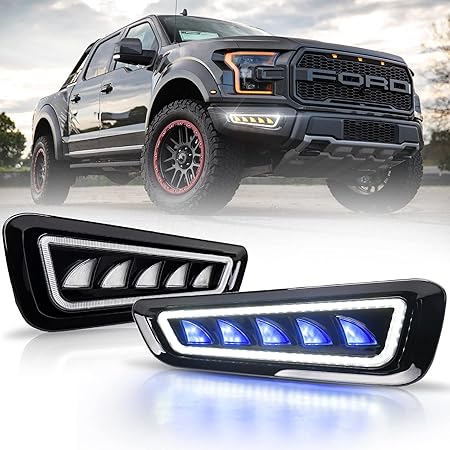Amazon.com: MOVOTOR Raptor Fog Lights with Sequential Amber Turn Signal ...