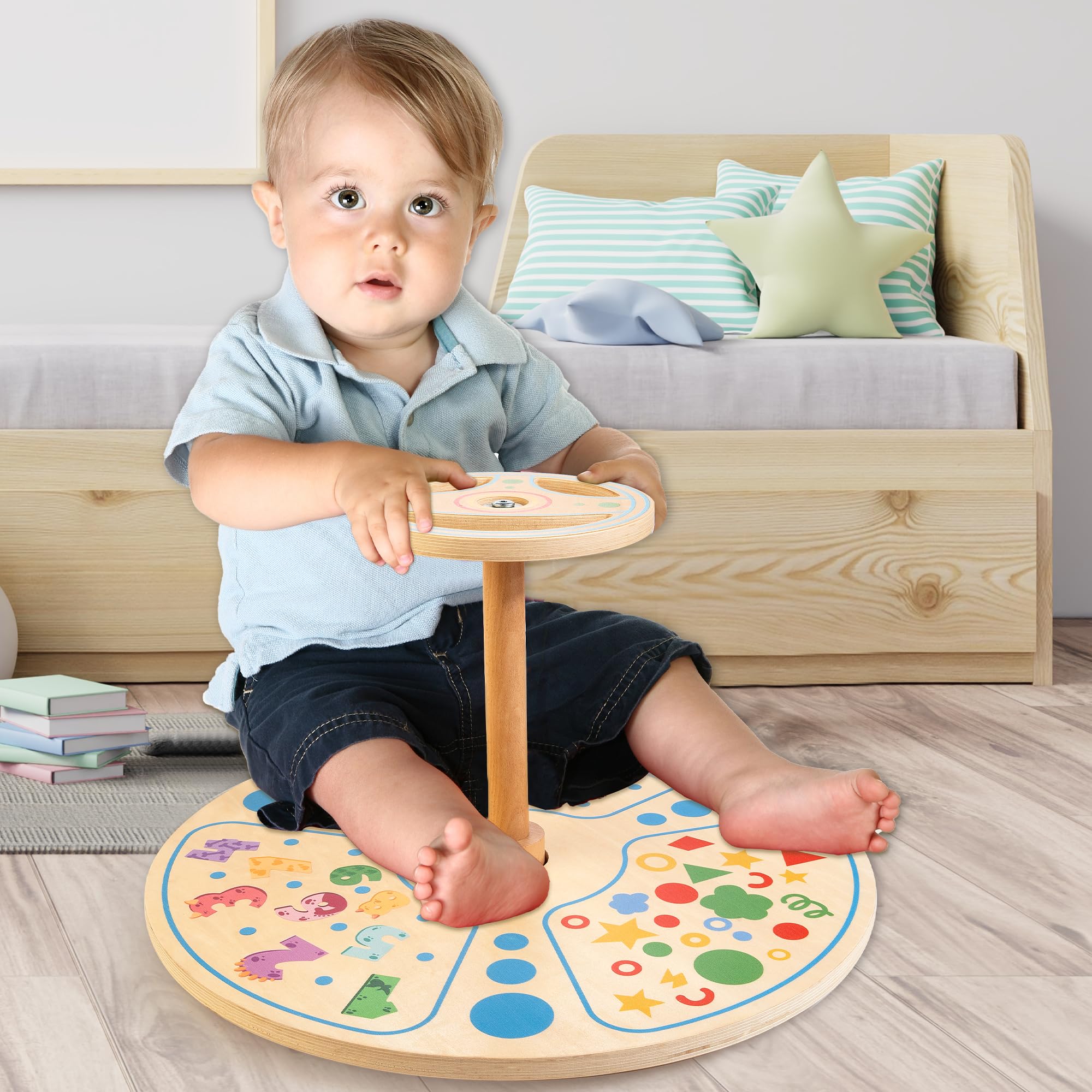 Wooden Spinning Seat Sit And Spin – Octo Learn