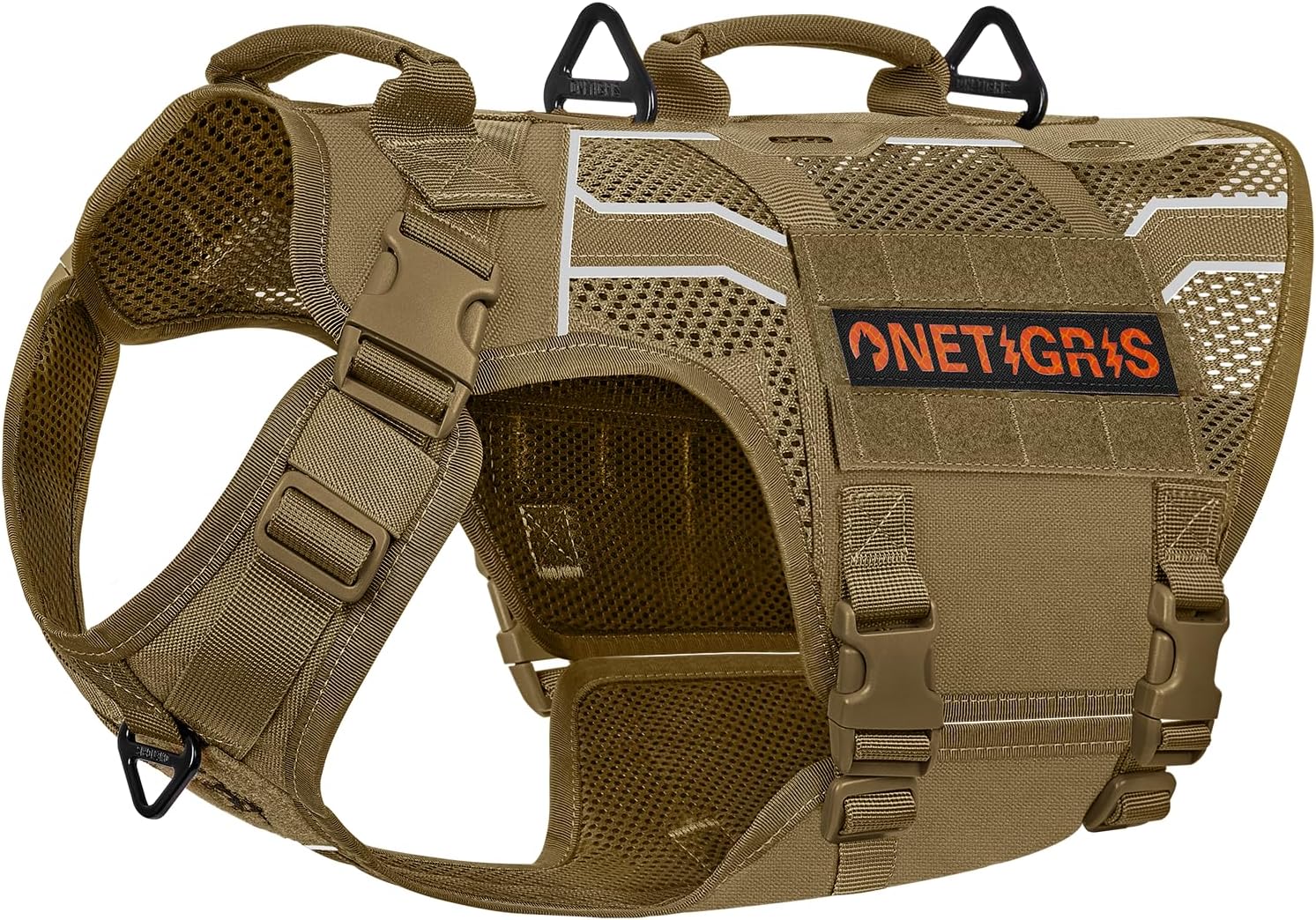Amazon.com : OneTigris Tactical Dog Harness for Large Dogs, Mesh Dog ...