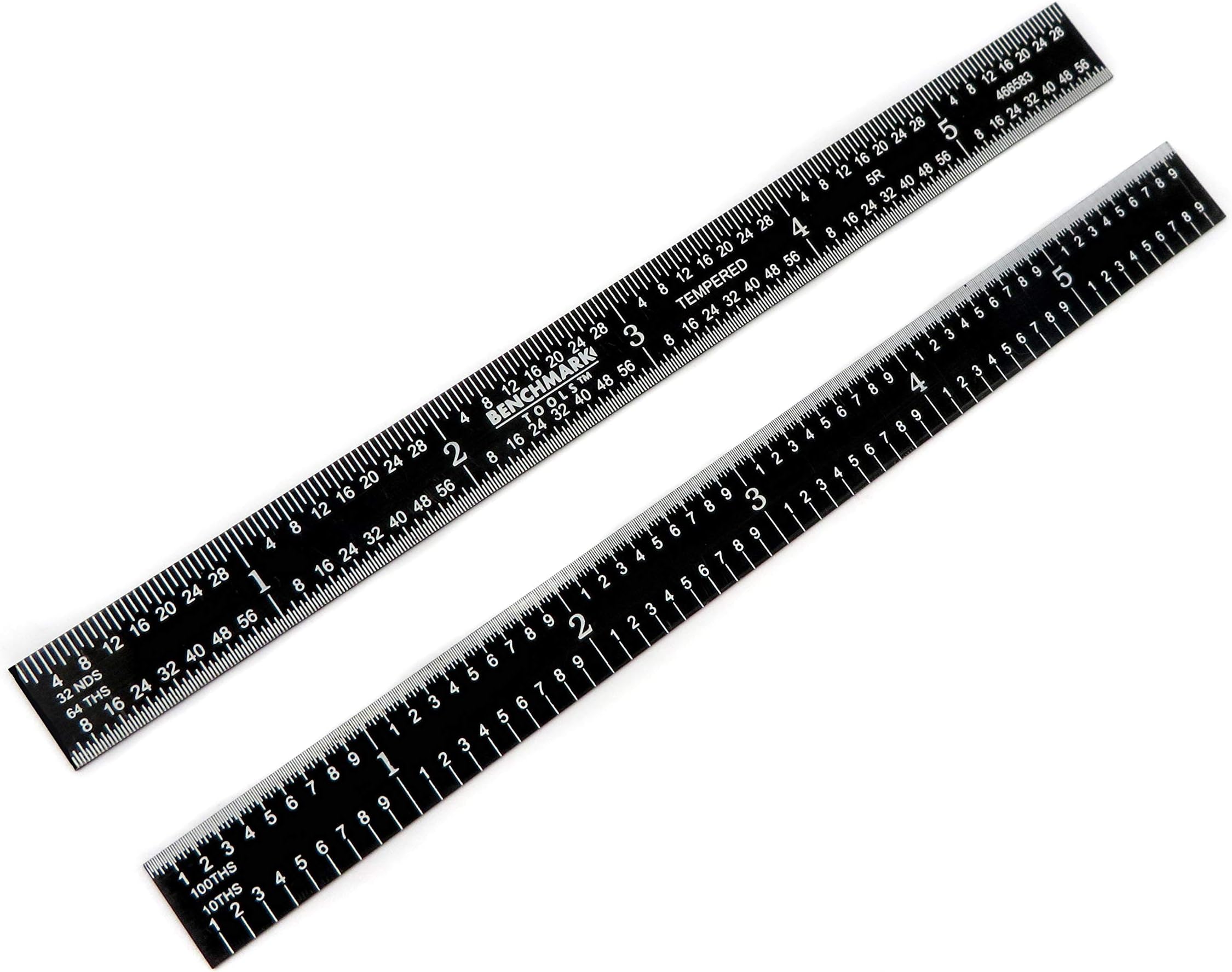 Benchmark Tools 466583 Flexible 6 Inch 5R Machinist Rule with 1/10, 1/ ...