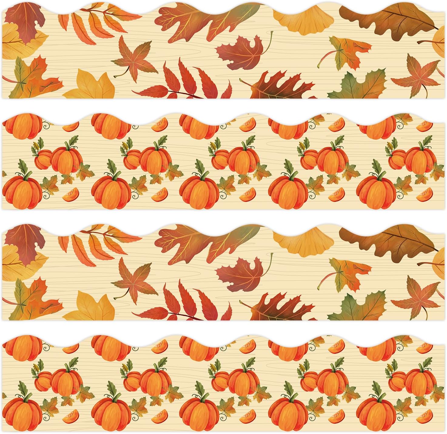Amazon.com : GreenPine 55.77Ft Fall Thanksgiving Bulletin Board Borders ...