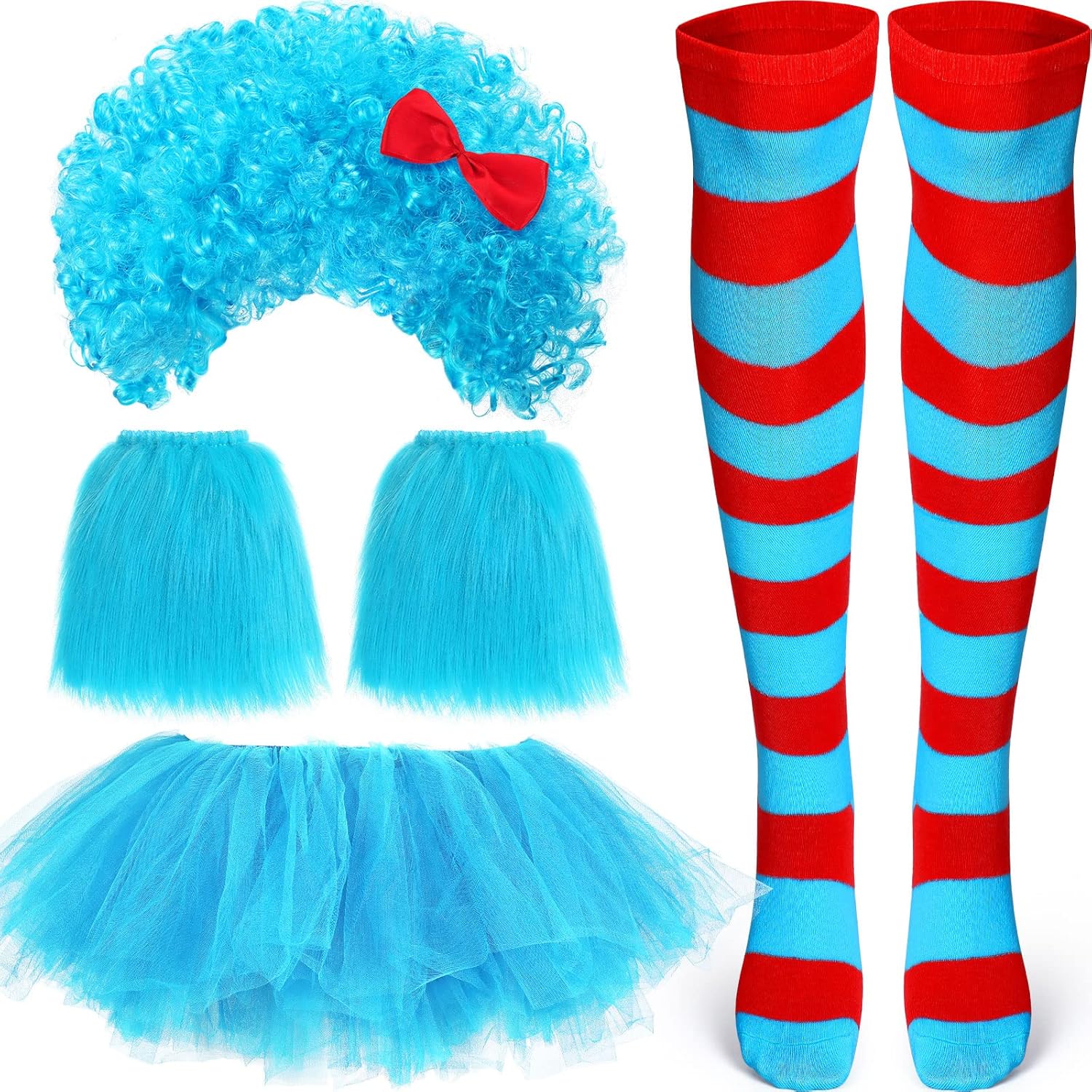 Amazon.com: Tulle Tutu Costume Accessories Set Tulle Tutus Skirts Blue ...