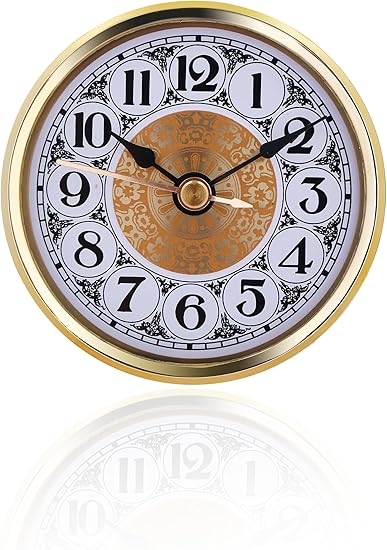 Amazon.com: WINTAIM Clock Insert 70mm (2.8 Inch), Arabic Numerals Clock ...
