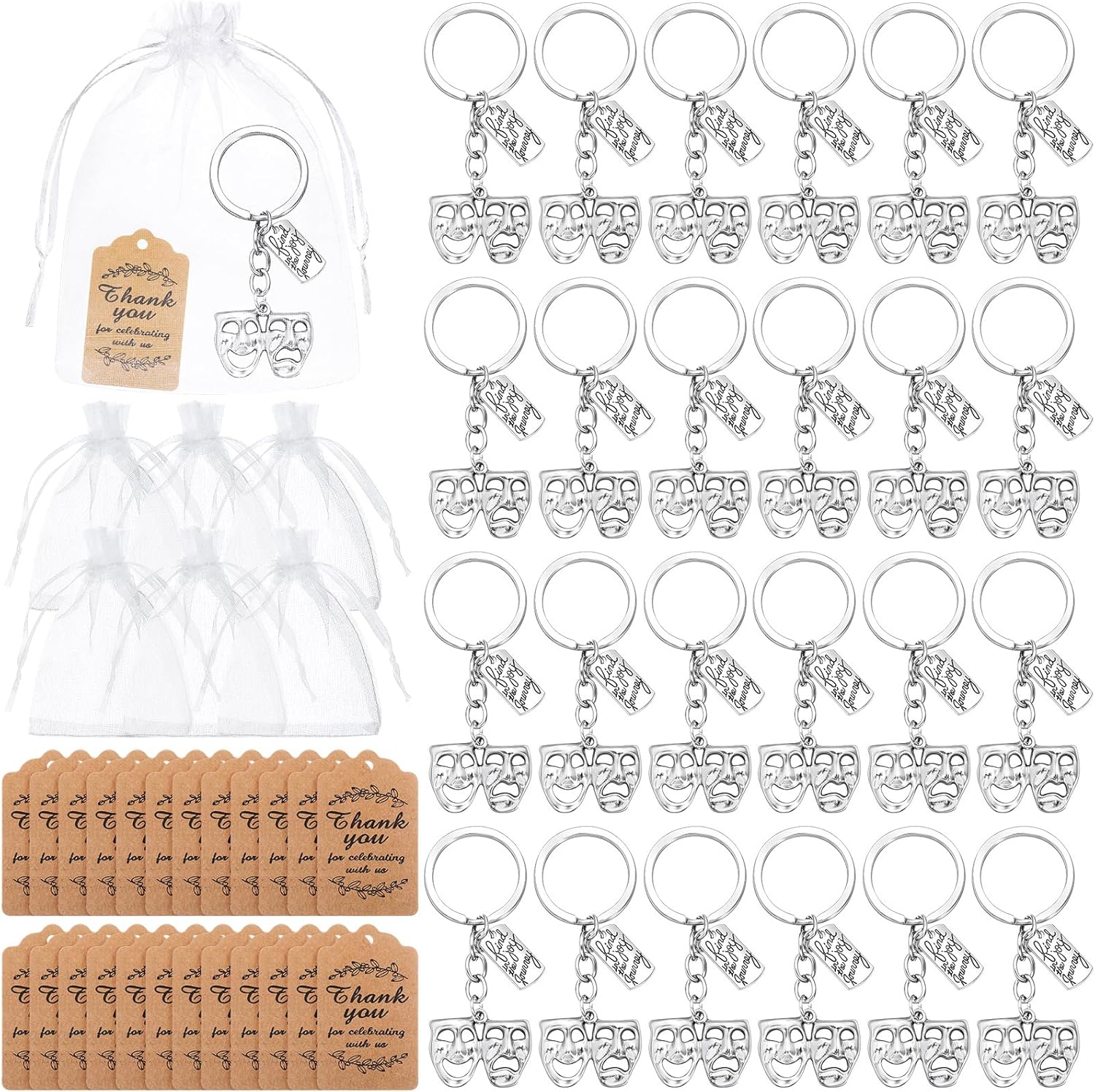 Amazon.com: Yuntau 24 Set Theater Gifts Theatre Keychain Card Bag Drama ...