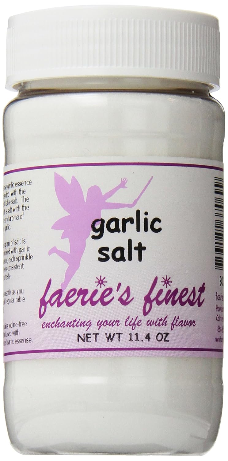 Amazon.com : Faeries Finest Garlic Salt, 11.4 Ounce : Flavored Salts ...