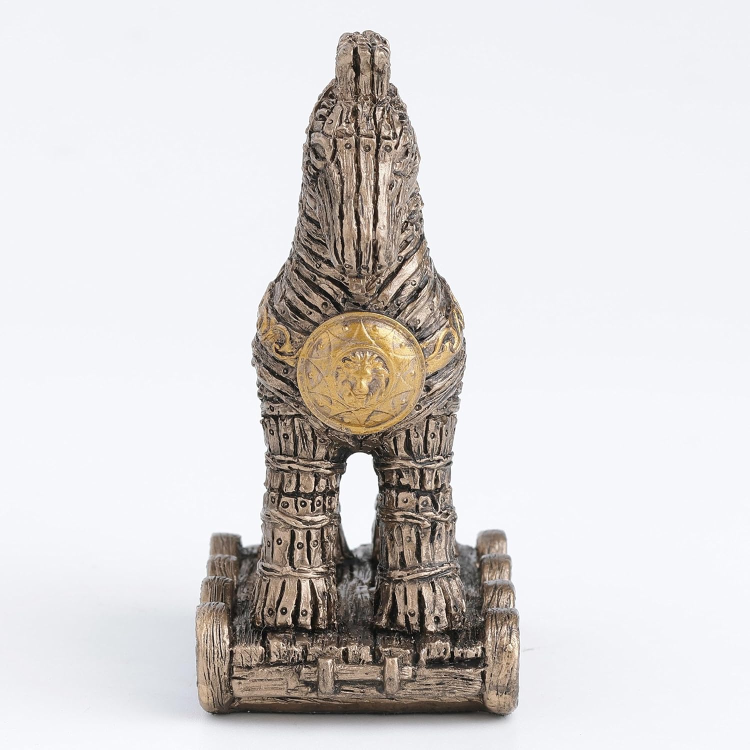 Veronese Design 3 1/4 Inch Trojan Horse Polyresin Hand Painted Bronze ...