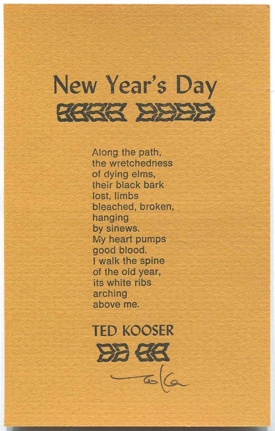 New Year's Day: KOOSER, Ted: Amazon.com: Books