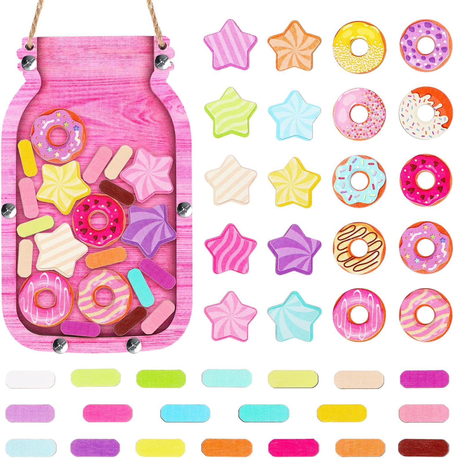 Amazon.com : Treela Reward Mason Jar for Kids Candy Reward Chart for ...