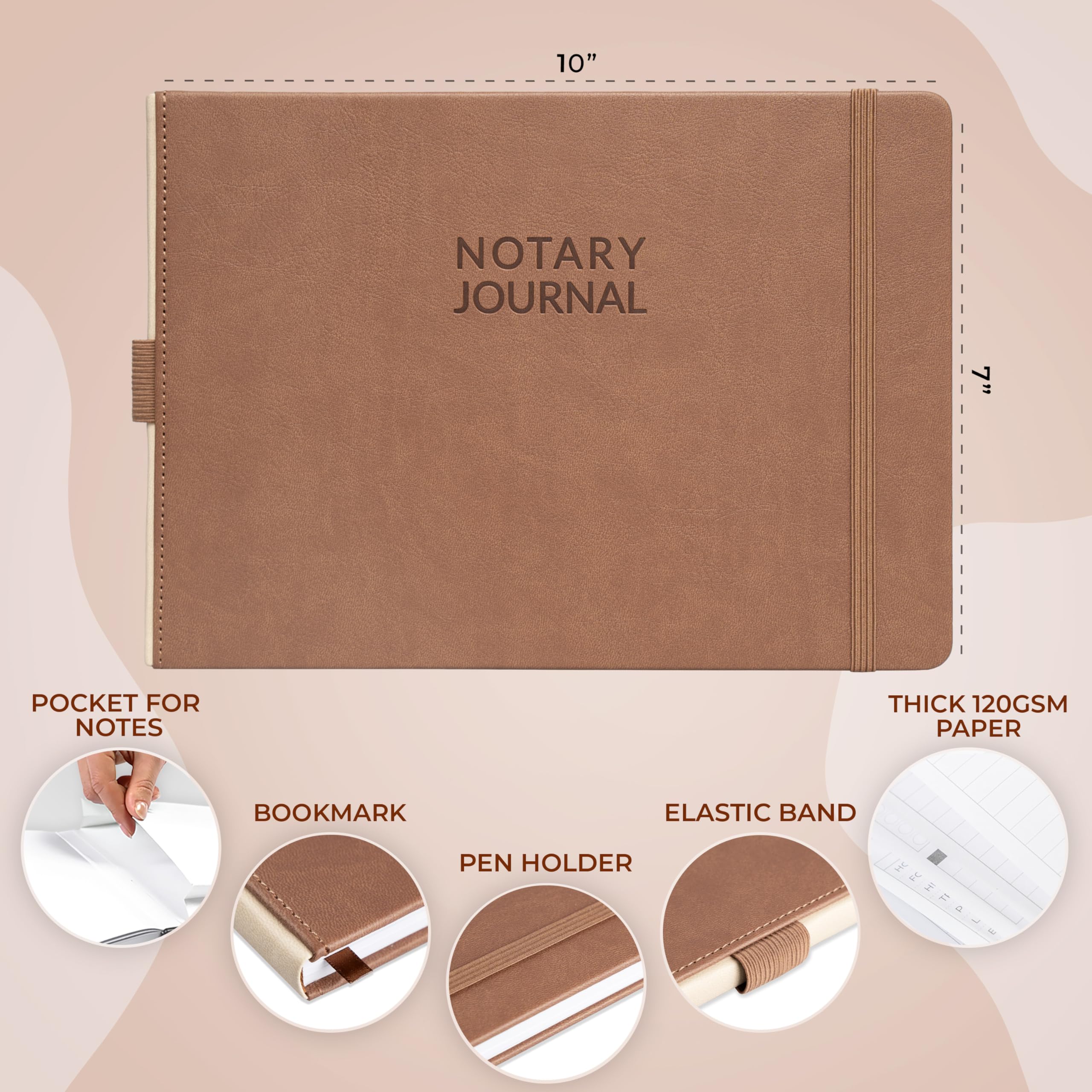Snapklik.com : Skyline 1-Line Notary Journal Official Notary Public ...