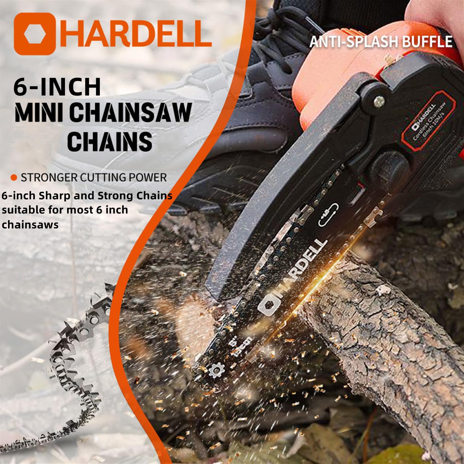 Snapklik.com : 6 Inch Mini Chainsaw Chains, 6 Inch Replacement Chains ...